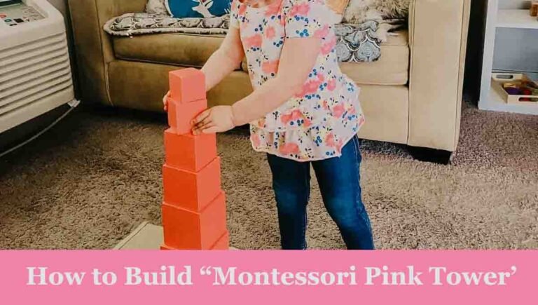 Montessori Pink Tower - Montessori line
